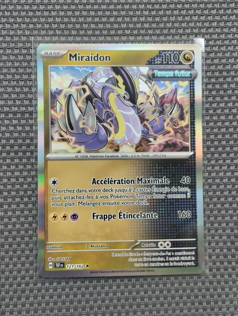 CARTE POKÉMON MIRAIDON Rare Holo 121/162 Forces Temporelles Français ...