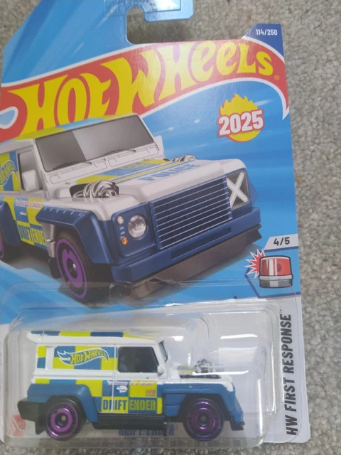 HOT WHEELS 2025 LAND ROVER DEFENDER 90 Drift Ender HW First Response £ ...
