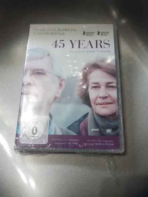 45 YEARS (DVD) Charlotte Rampling Tom Courtenay Dolly Wells Geraldine ...