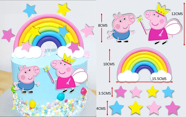 PEPPA PIG CAKE Topper George Edible Icing Image Birthday Decoration Cut ...
