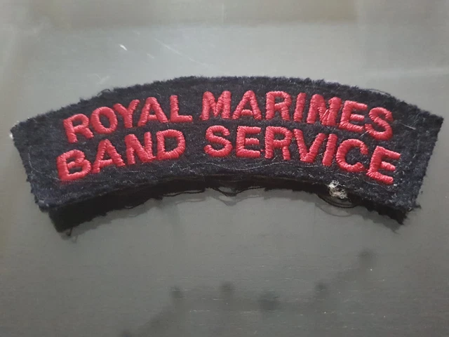 GENUINE WW2 ERA Royal Marines Commando Army Shoulder Badge Patch Flash ...
