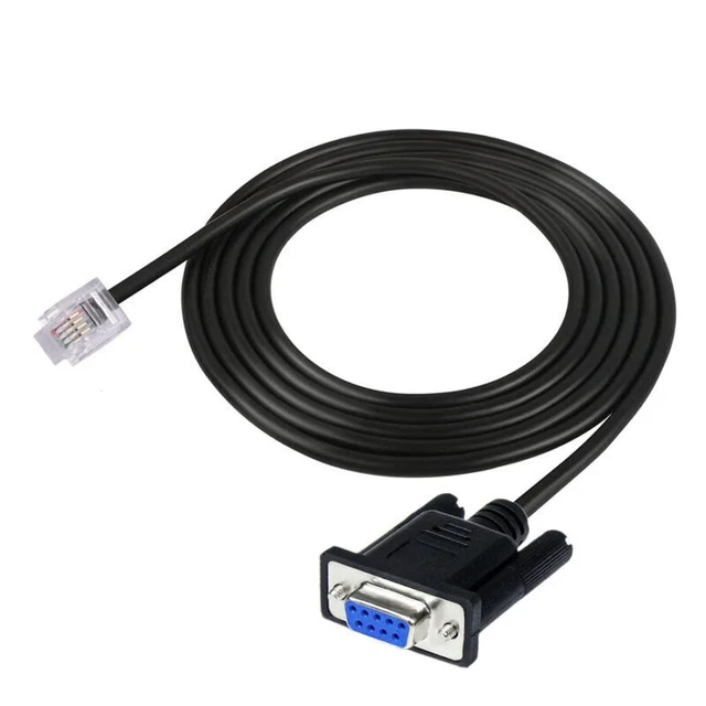 DB9 RS232 TO RJ11 6P4C Serial Console Cable for APC AP7800 AP7900 RS232 ...