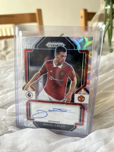 DIOGO DALOT 2022-23 Panini Prizm AUTO Nº S-DDT Man United autógrafo ...