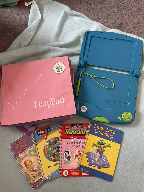 LEAPFROG LEAPPAD LEARNING System with Carry Case, 4 Books & 3 ...