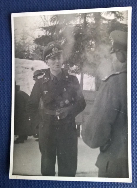 2WK PORTRAIT FOTO WH Panzer ORIGINAL WW2 photo JOAQUIM JOCHEN PEIPER ...