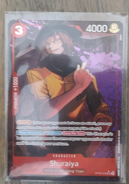 ONE PIECE TCG Wings of the Captain Shuraiya OP06-009 Alt Art Neuf dans son emballage anglais EUR ...