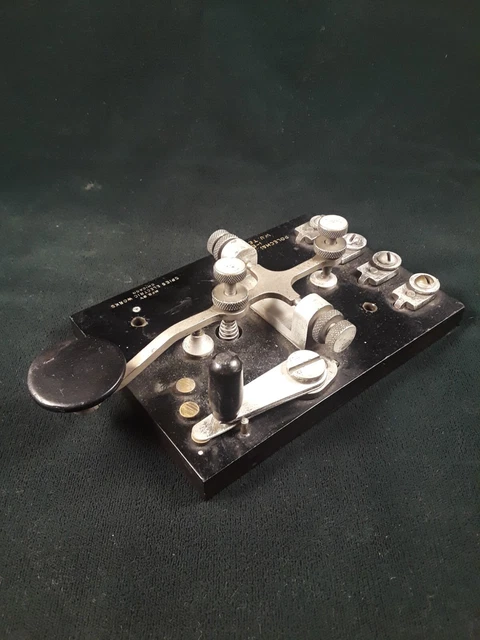 ANTIQUE MORSE CODE Western Union Polechanging Key Circa 1906 Undersea ...
