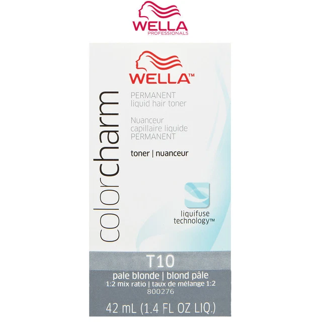 WELLA COLOR CHARM T10 Pale Blonde Permanent Hair Toner $14.99 - PicClick AU