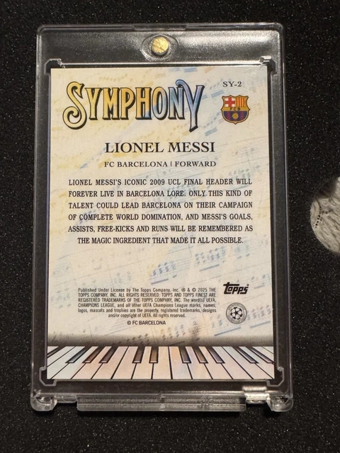 TOPPS 2024-25 FINEST UCC Symphony Lionel Messi Card 53/150 Blue ...