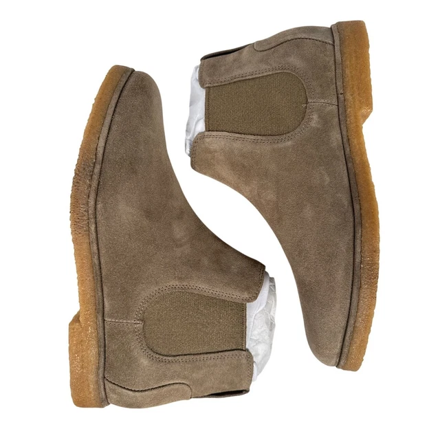 VINCE BONHAM CHELSEA Boot Mens 8.5 M EU42 Light Brown Flint Suede Pull ...