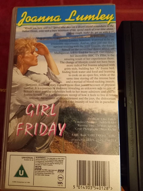 JOANNA LUMLEY GIRL Friday (VHS, 1994) £3.25 - PicClick UK