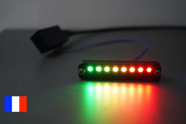 REV LIGHT LED rgb mini RPM PC simracing 8 leds EUR 30,00 - PicClick FR