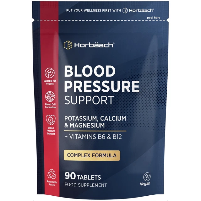 BLOOD PRESSURE TABLETS | 90 Count | Vegan | By Horbaach £11.99 ...