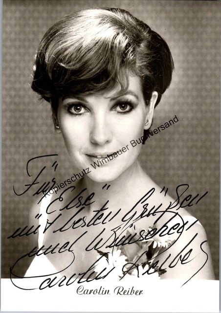 ORIGINAL AUTOGRAMM CAROLIN Reiber /// Autogramm Autograph signiert ...