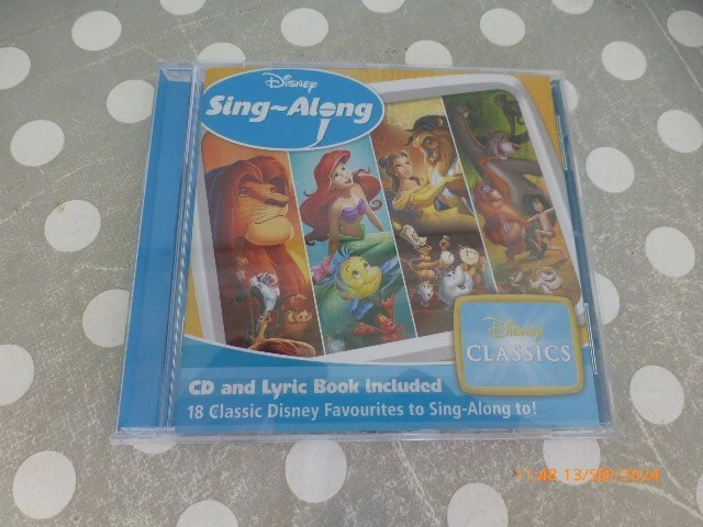 DISNEY SING-ALONG - Disney Classics, Cd Album & Lyric Book EUR 4,79 ...