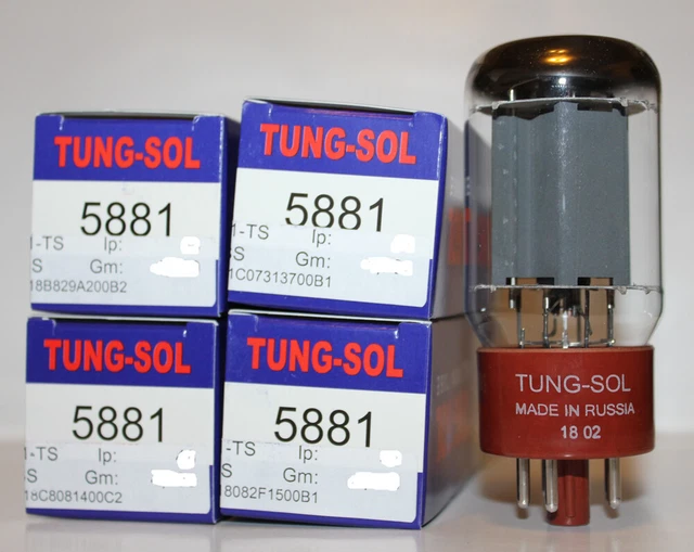 USINE PLATINE QUAD Assortis Tung Sol 5881 Tubes, Tout Neuf en Boîte EUR 200,05 - PicClick FR