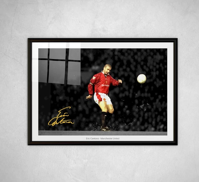 ERIC CANTONA SIGNED Photo Print Autograph Manchester United Chip Goal ...