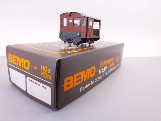 BEMO 1274 SPUR H0m: TM 2/2 Nr.91 RhB / Analog / OVP EUR 115,00 ...