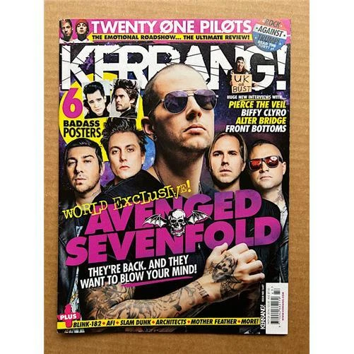AVENGED SEVENFOLD KERRANG No.1647 Magazine Novenmer 26 2016 - Avenged ...