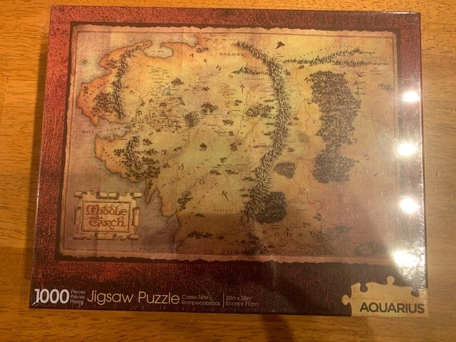 THE HOBBIT MIDDLE-EARTH MAP PUZZLE Jigsaw 1000PCS $30.00 - PicClick CA