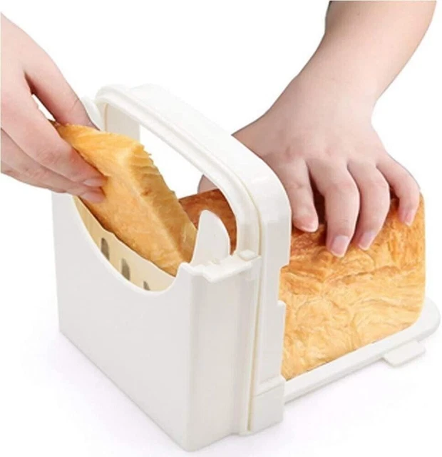 BREADSLICER FOLDABLE BREAD Slicer, Toast Slicing Cutter, Loaf Cutter ...
