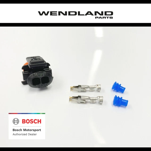 KFZ STECKVERBINDER BOSCH 2-polig Stecker-Set m Pins & Dichtungen D261 ...