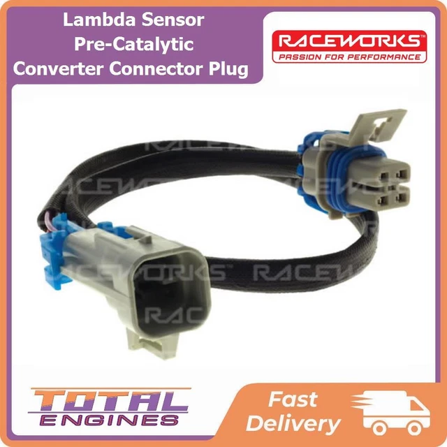 RACEWORKS LAMBDA SENSOR Pre-Catalytic Converter Connector Plug fits ...