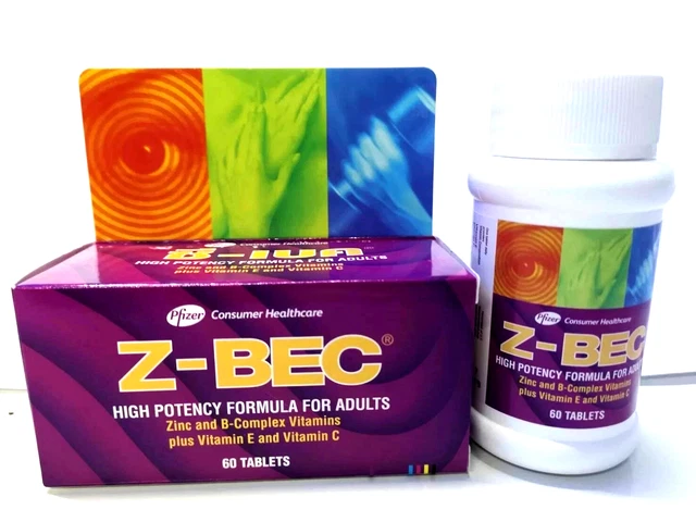 4 BOTTLES Z-BEC Multivitamins High Potency Formula For Adults 60 ...