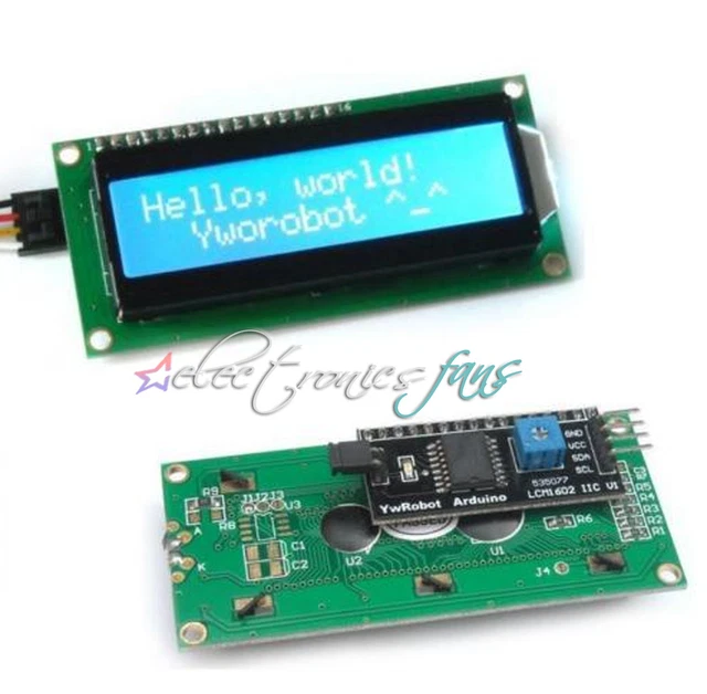 I2c Modul Lcd1602 16x2 Zeichen Display Hd44780 Lcd 1602 Arduino Raspberry Pi Eur 397