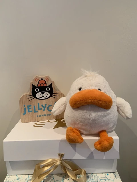 JELLYCAT CUTE GRUMPY Delia Duck ,23cm Doll Toy Soft Plush Brand New ...