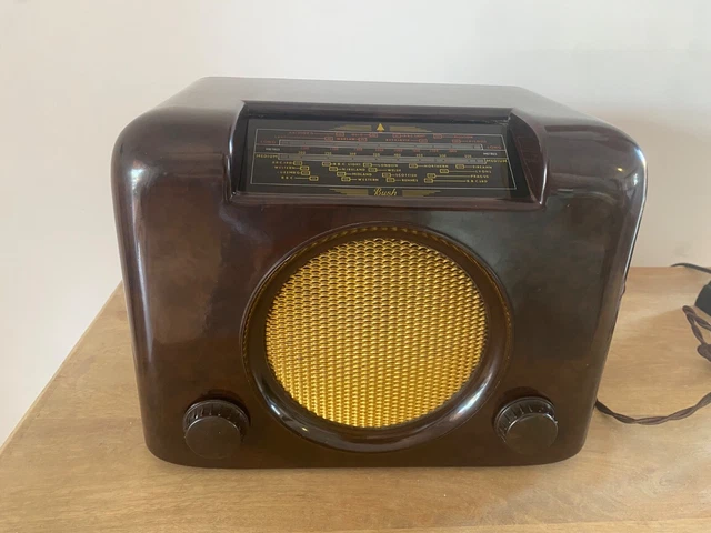 VINTAGE BAKELITE RADIO - Bush D.A.C. 90 A - Excellent Full Working ...