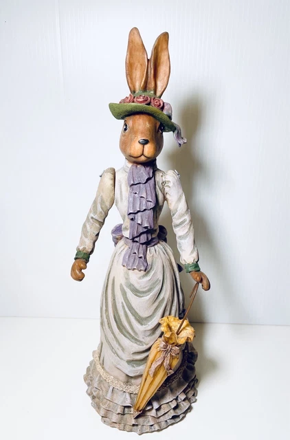 RARE KATHERINE'S COLLECTION Victoria Bunny Lady Rabbit Purple Dress 14 ...