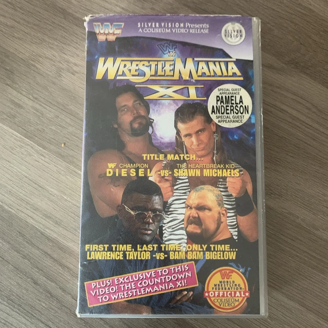 VINTAGE WWF WRESTLEMANIA XI Ppv VHS Silver Vision WWE Wrestling £11.12 - PicClick UK