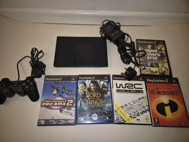 SONY PLAYSTATION 2 Console Slim With 5 Free Games Ps2 £54.99 - PicClick UK
