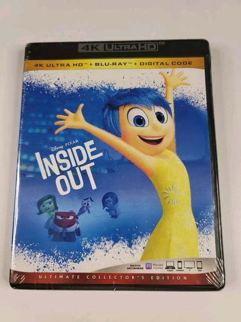 DISNEY PIXAR INSIDE Out (4K UHD/Blu-ray/Digital 2019) New Sealed Read ...