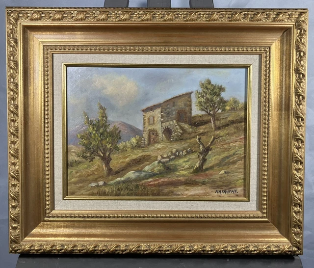 ANTONI VILA ARRUFAT (1896-1989) Landscape Mountain View of The Basque ...