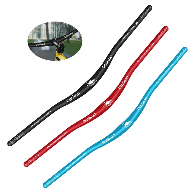 GUIDON DE VÉLO Riser Bars 31,8 mm x 720 mm / 780 mm VTT Trekking Noir ...