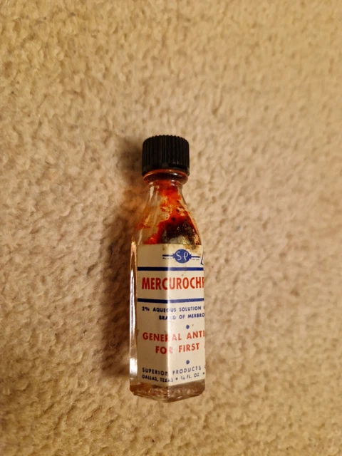 COLLECTABLE MERCUROCHROME MEDICAL Tiny Bottle. Empty. Vintage. £10.00 ...