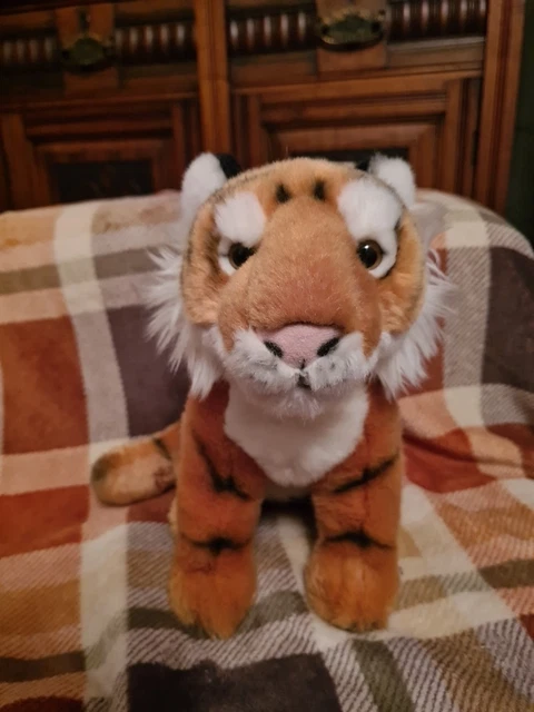 BBC EARTH TIGER soft toy plush 9” Sitting £4.99 - PicClick UK