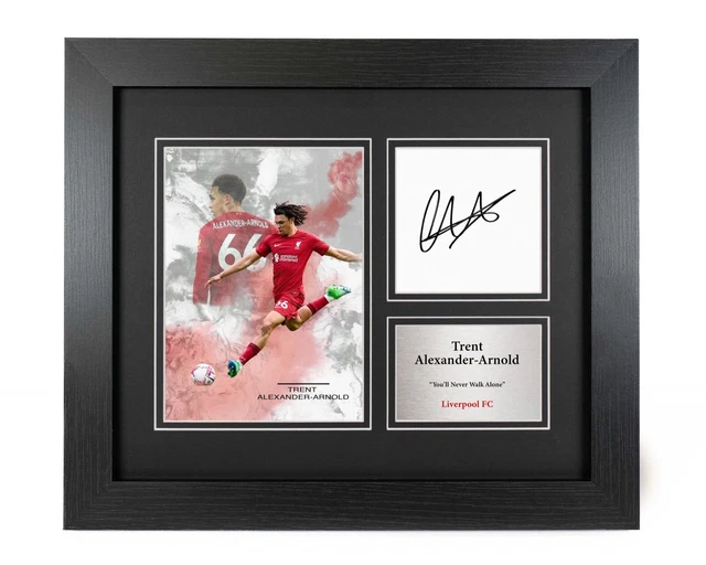 TRENT ALEXANDER-ARNOLD LIVERPOOL FC Preprint Signature Framed Gift ...