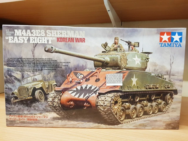35359 TAMIYA 1:35 Scale U.S. Medium Tank M4A3E8 Sherman "EASY EIGHT" Korean War £39.00 - PicClick UK