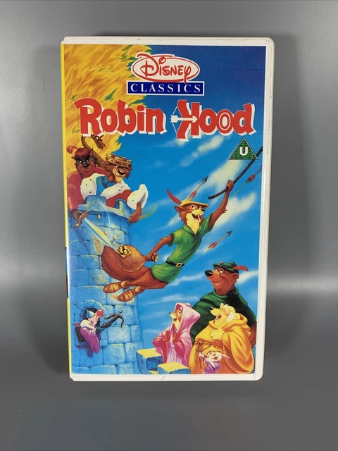 WALT DISNEY CLASSICS - Robin Hood - VHS Video Cassette Tape PAL Format ...