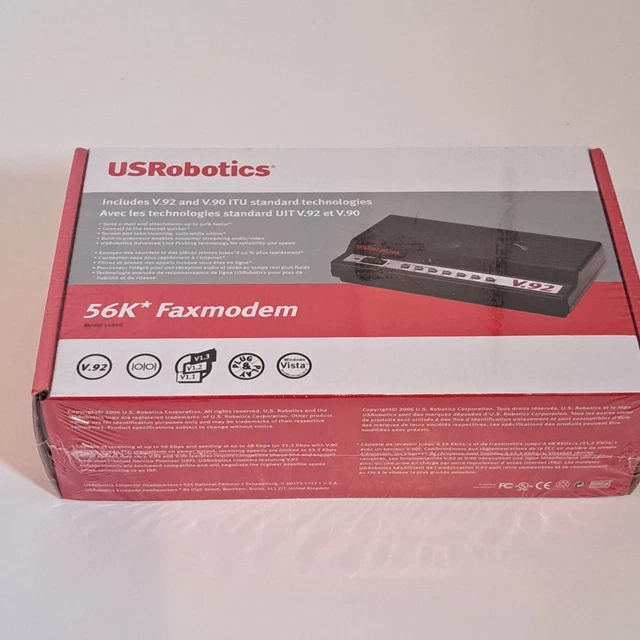 NOS US ROBOTICS 56K Modem Faxmodem 5686G USR5686G 56 Kbps Modem ...