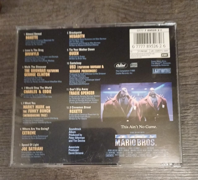 SUPER MARIO BROS CD - Original Motion Picture Soundtrack £27.30 ...