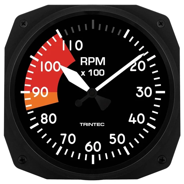 NEW TRINTEC 10& Aviation RPM Instrument Clock Aviator RPM-10 £35.92 ...