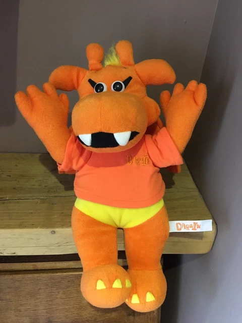 BUTLINS HOLIDAY PARK Darwin Orange Dragon Mascot Souvenir Soft Plush ...