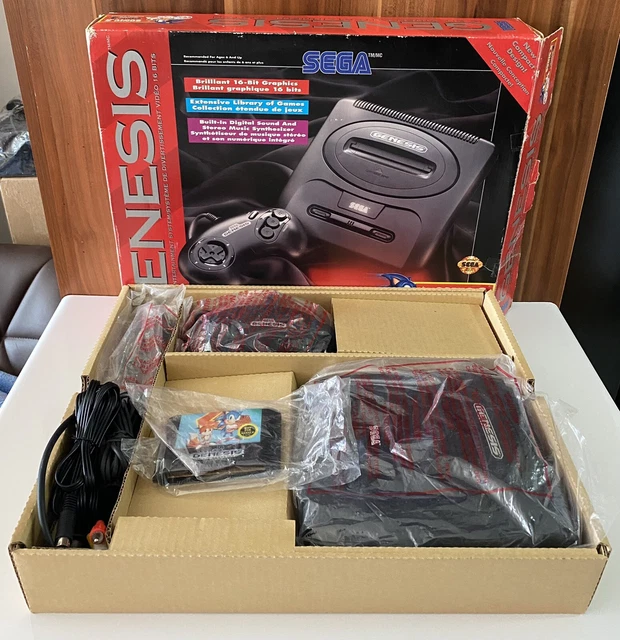 SEGA GENESIS MK-1631 Console Bundle In Original Box, Manual & Sonic 2 ...