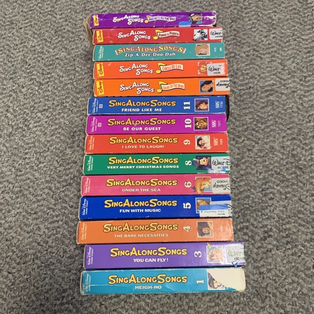 DISNEY SING ALONG Songs VHS Video Tape Lot Of 2 Musical Adventure £9.95 ...