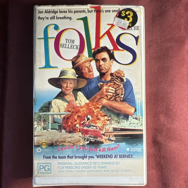 FOLKS (VHS, CLAMSHELL, Pal, Ex Rental, 1992) : Tom Selleck - Free ...