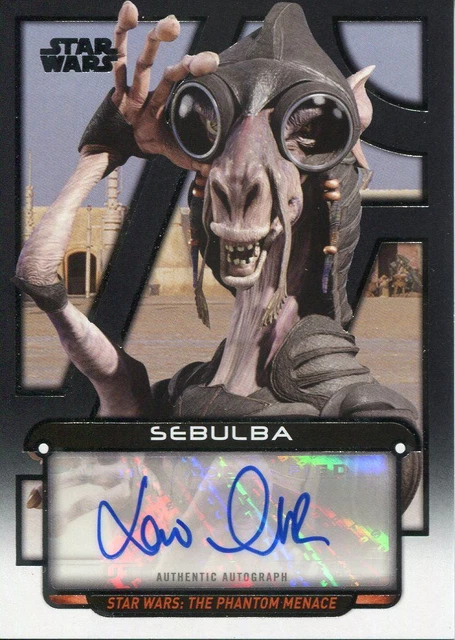 STAR WARS GALACTIC Files Reborn Autograph Card Lewis MacLeod as Sebulba ...